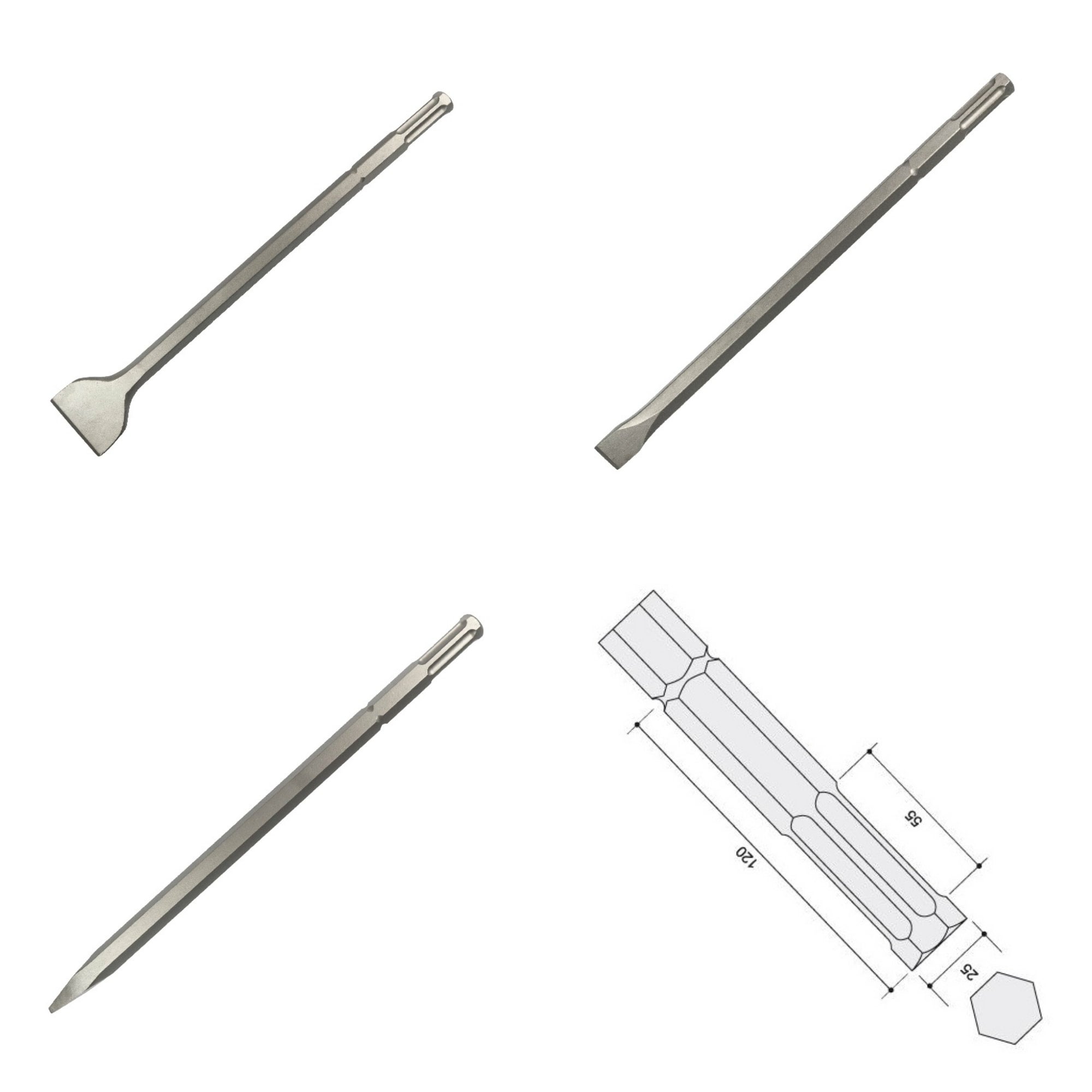 HILTI TE 905 AVR TE 1000 AVR CHISEL / POINT / BOLSTER / CLAY SPADE | MB ...